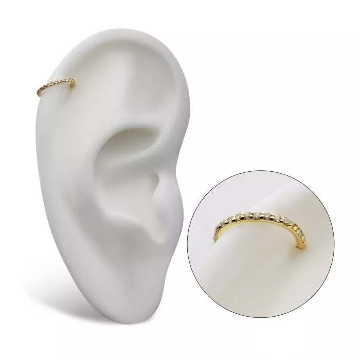 14k Gold Outward-Facing Diamond Clicker – Perfect Image Studios